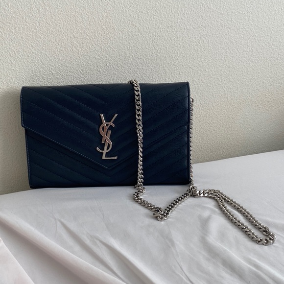 Yves Saint Laurent | Bags | Saint Laurent Black Monogrammedium Envelope ...